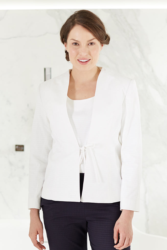 Azla Jacket White | Spa Manager Uniform | Fashionizer Spa